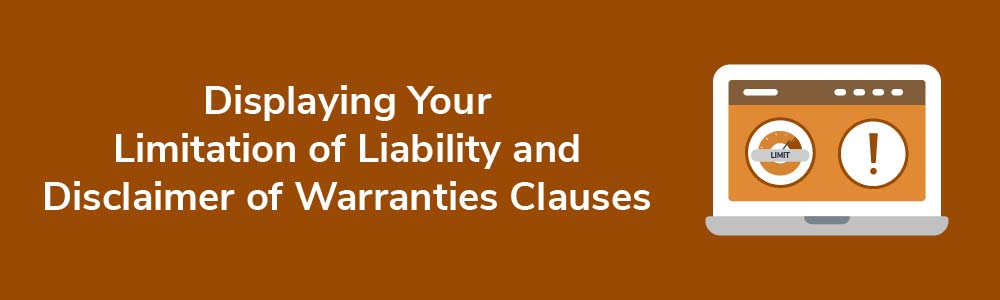 Limitation of Liability Vs. Disclaimer of Warranties Clauses - Privacy ... Limitation of Liability Vs. Disclaimer of Warranties Clauses - Privacy ...
