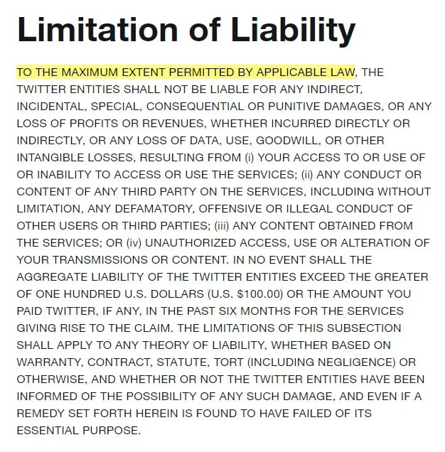 Limitation of Liability Vs. Disclaimer of Warranties Clauses - Privacy ... Limitation of Liability Vs. Disclaimer of Warranties Clauses - Privacy ...